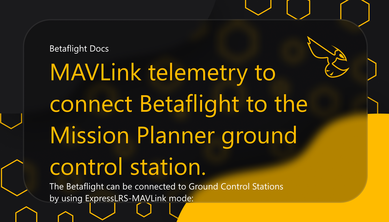 MAVLink Telemetry to Connect Betaflight to the Mission Planner Ground ...